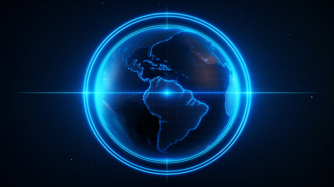 蓝色科技感地球简约背景2背景图片免费下载_海报banner/高清大图_千库网(图片编号6490646)