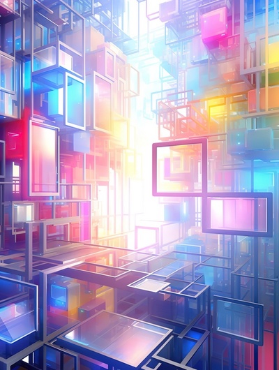 赛博框架元宇宙背景2背景图片免费下载_海报banner/高清大图_千库网(图片编号6595445)