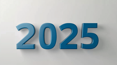 新年2025蓝色质感2025数字背景背景图片免费下载-千库网