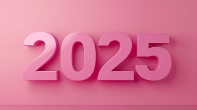 粉色质感2025年3D数字2025设计图背景图片免费下载-千库网