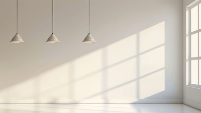 白色简约场景室内阳光照射灯具的背景图片免费下载-千库网