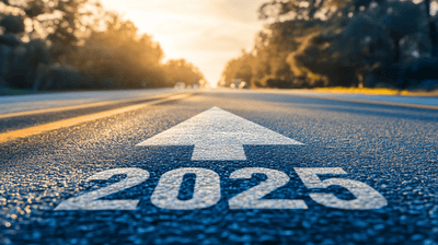 一条笔直的道路印着“2025”背景背景图片免费下载-千库网