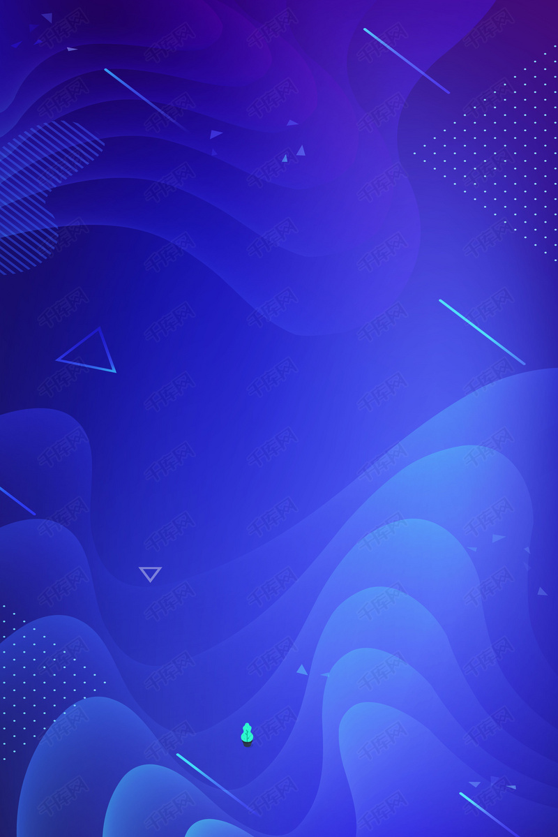 渐变流体蓝色背景海报背景图片免费下载-千库网