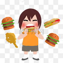 暴饮暴食图片-暴饮暴食素材图片-暴饮暴食素材图片免费下载-千库网png