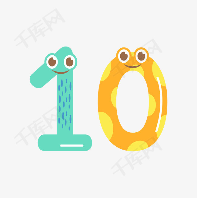 10卡通数字,8卡通数字 - 伤感说说吧