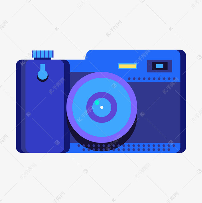 创意免扣2.5D卡通手绘相机素材图片免费下载-千库网