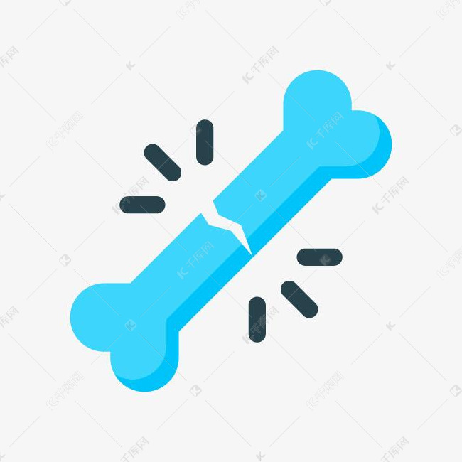 蓝色骨折的医疗图标素材图片免费下载-千库网