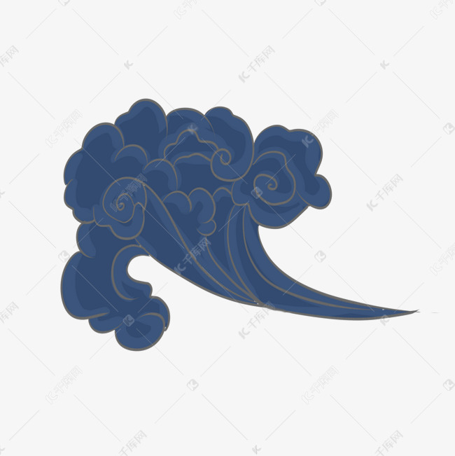 卡通云朵手绘插画素材图片免费下载-千库网