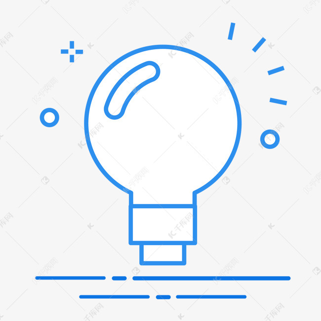 矢量图灯泡发光素材图片免费下载-千库网