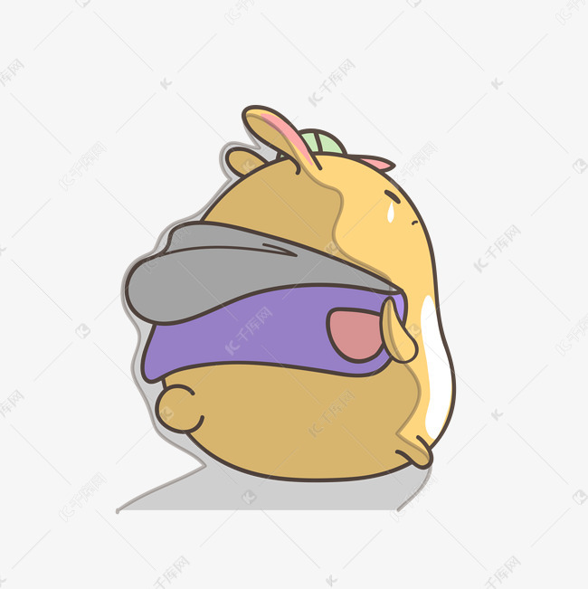 可爱卡通哭泣伤心的萌萌哒兔子素材图片免费下载-千库网