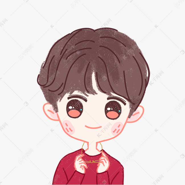 手绘卡通可爱男孩素材图片免费下载-千库网