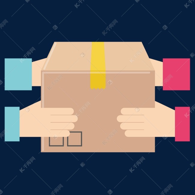 一个手绘的收货图标素材图片免费下载-千库网