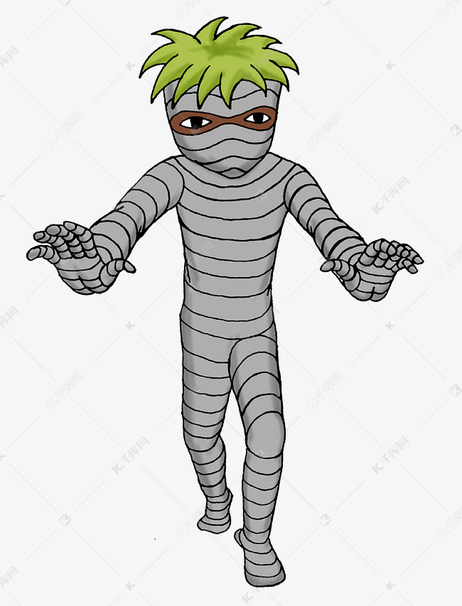 万圣节木乃伊素材图片免费下载-千库网