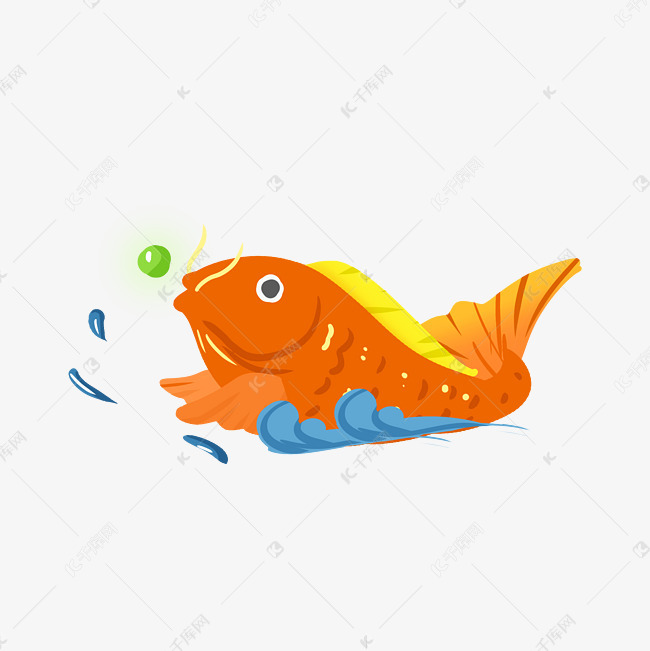 中国风锦鲤插画素材图片免费下载-千库网