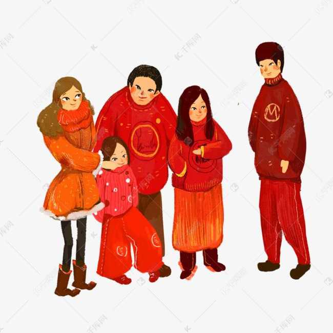 新年回家探亲 素材图片免费下载-千库网