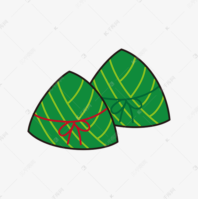 矢量手绘卡通粽子素材图片免费下载-千库网