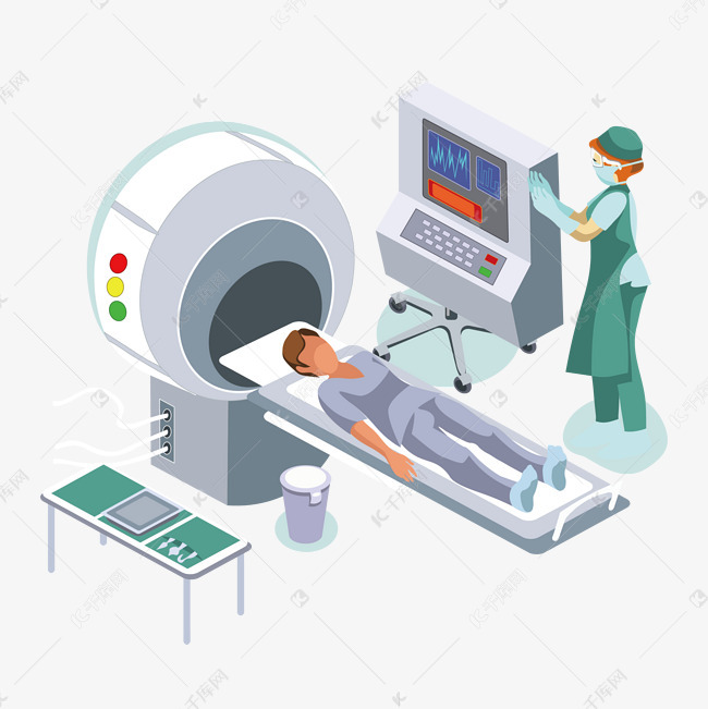 卡通磁共振检查矢量素材图片免费下载-千库网