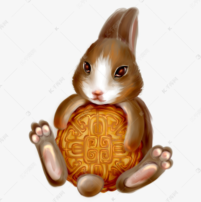 兔子月饼 素材图片免费下载-千库网