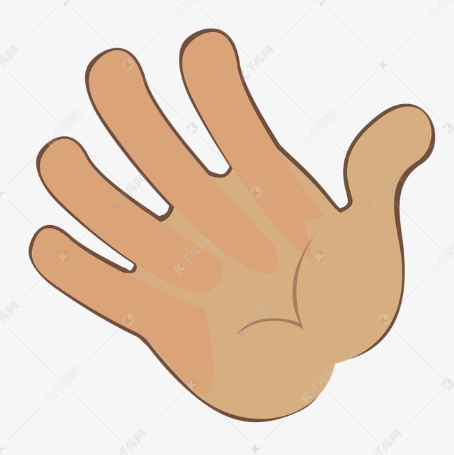 手绘卡通手掌免抠图素材图片免费下载-千库网