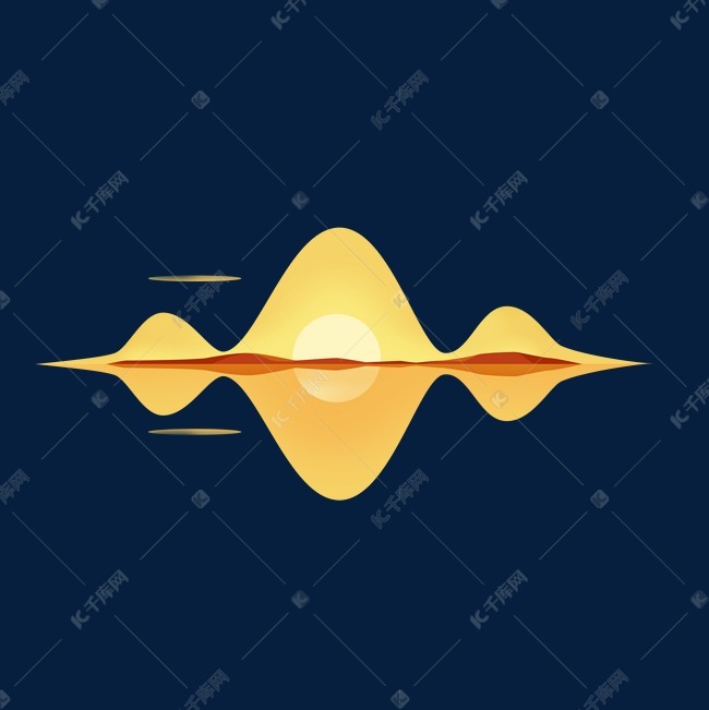 扁平风唯美金色夕阳素材图片免费下载-千库网
