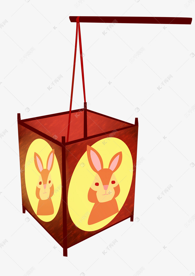 灯笼兔子灯素材图片免费下载-千库网