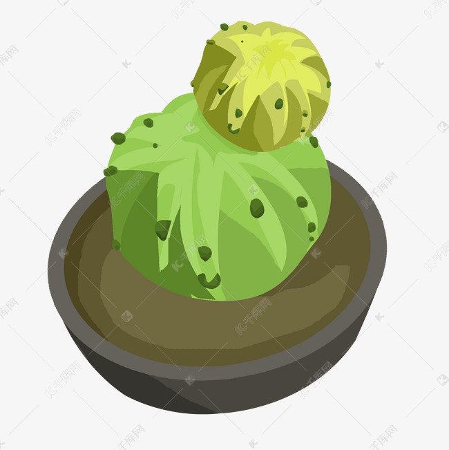 盆栽植物仙人球素材图片免费下载-千库网