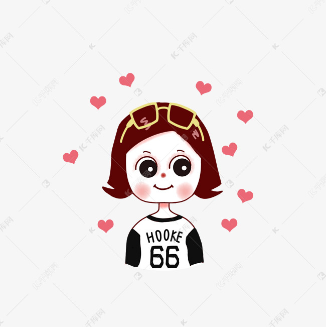 爱心女孩素材图片免费下载-千库网