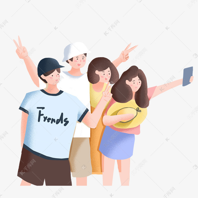 年轻人人物设计图形素材图片免费下载-千库网