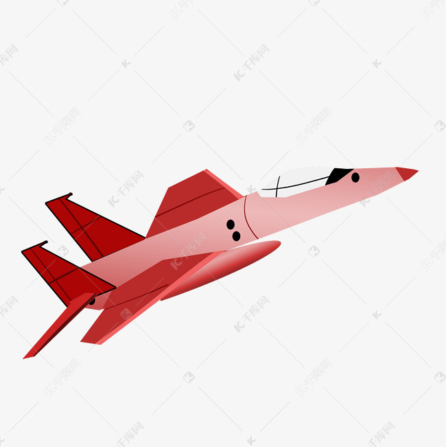 红色飞机 素材图片免费下载-千库网