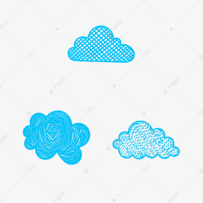 卡通云手绘云朵免抠素材图片免费下载-千库网