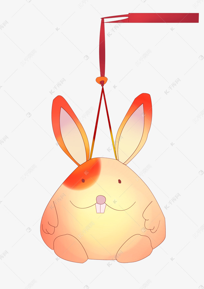 兔子宫灯灯笼素材图片免费下载-千库网