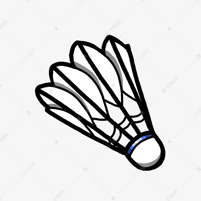 手绘羽毛球运动插画素材图片免费下载-千库网