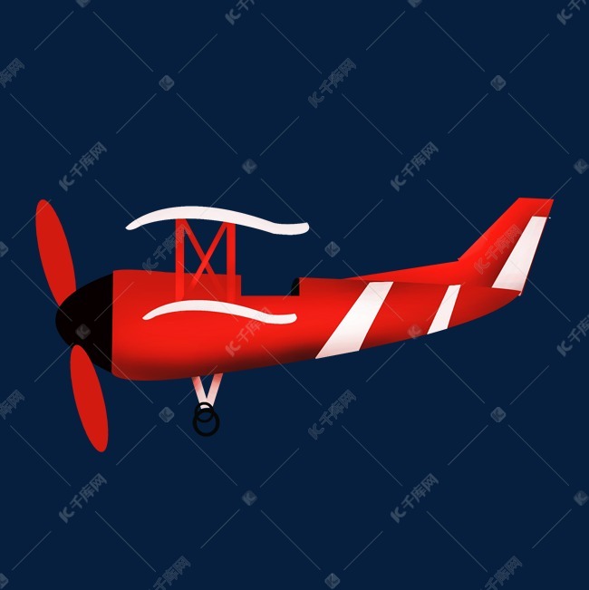 红色飞机素材图片免费下载-千库网