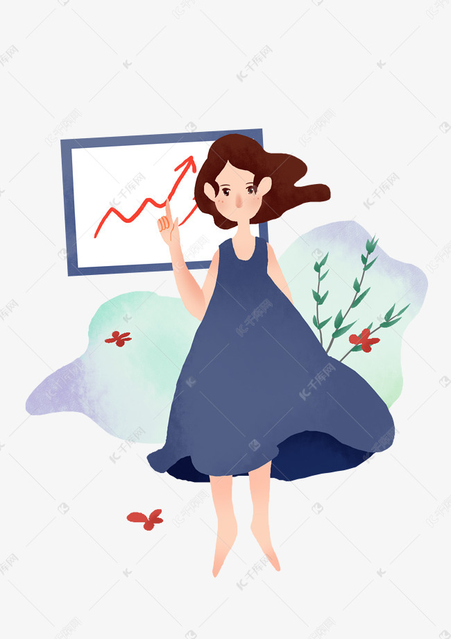 办公数据卡通插画素材图片免费下载-千库网