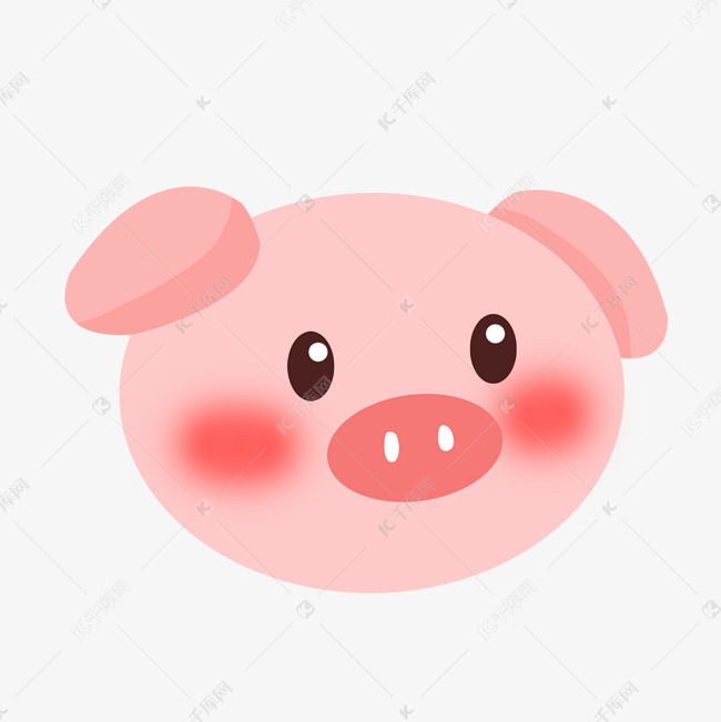 卡通猪头PNG下载素材图片免费下载-千库网