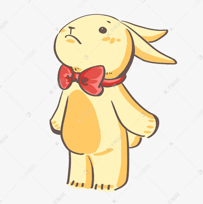 黄色生肖兔子素材图片免费下载-千库网