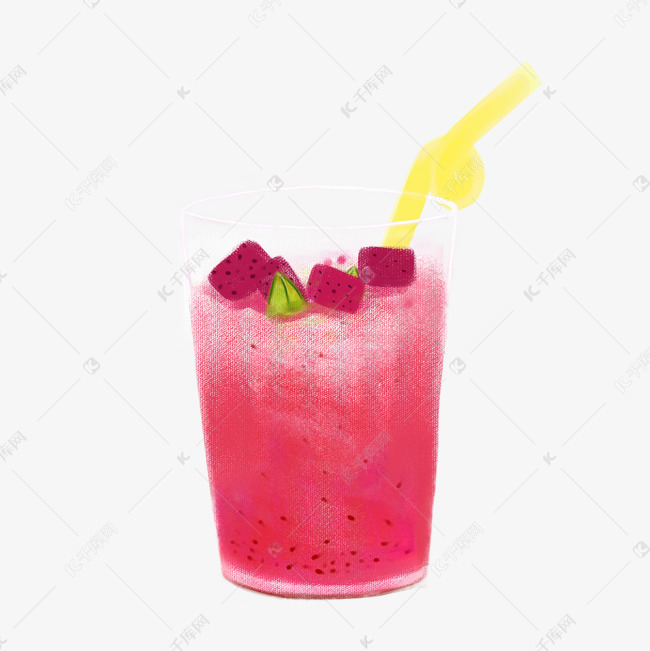 火龙果果汁素材图片免费下载-千库网