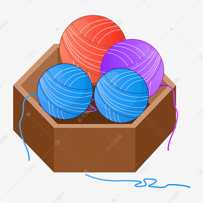 免扣卡通彩色针线剪刀素材图片免费下载-千库网