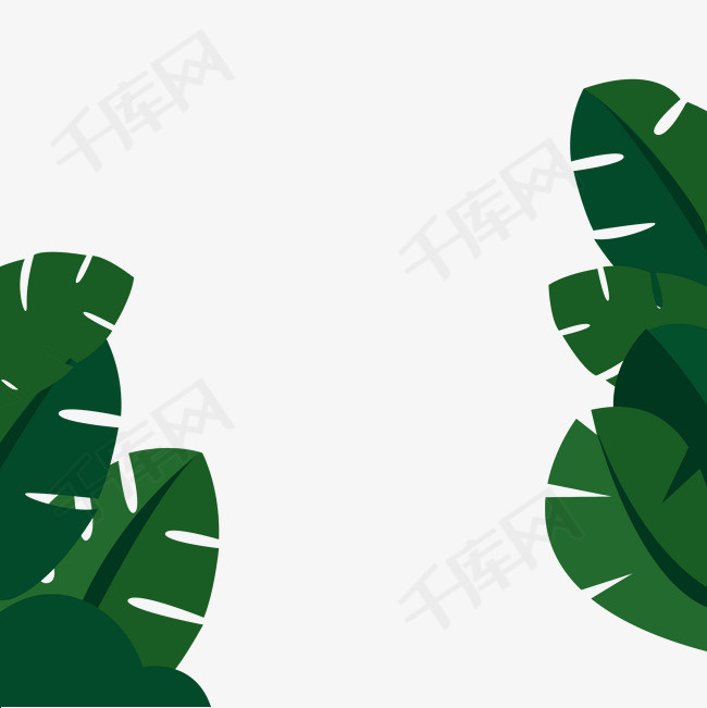 植物叶子卡通png素材图片免费下载-千库网