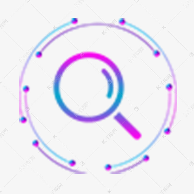 卡通放大镜图标下载素材图片免费下载-千库网