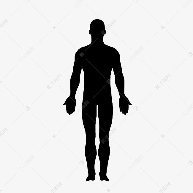 站在人体轮廓图标素材图片免费下载-千库网