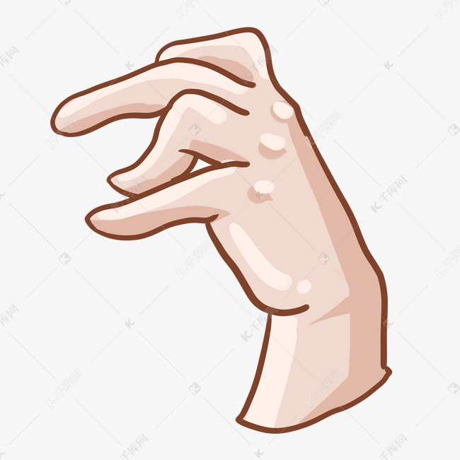创意手部动作插画素材图片免费下载-千库网