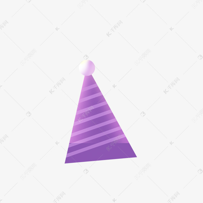 一个漂亮的生日帽子素材图片免费下载-千库网