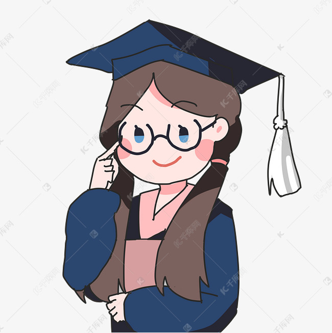 毕业季女生学士服人物素材图片免费下载-千库网