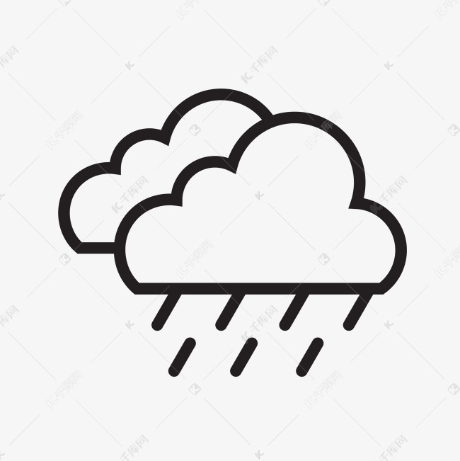 卡通下雨图标素材图片免费下载-千库网