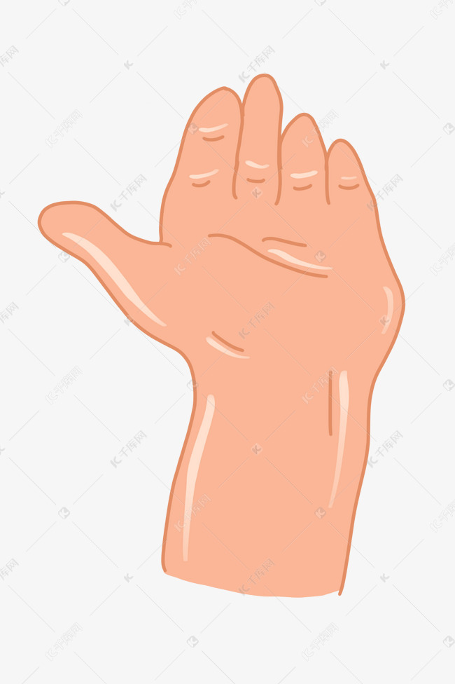 挑衅的卡通手势插画素材图片免费下载-千库网