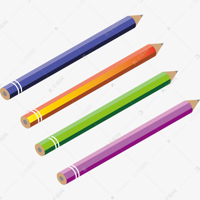 彩色铅笔素材图片免费下载-千库网