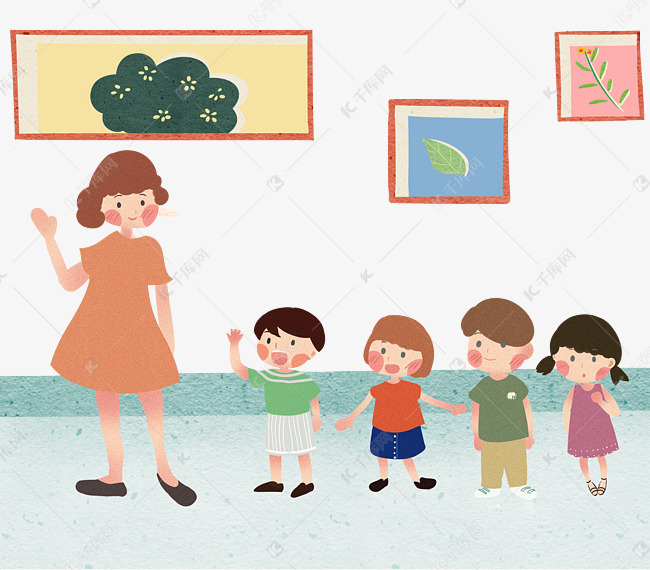 手绘卡通博物馆装饰图素材图片免费下载-千库网