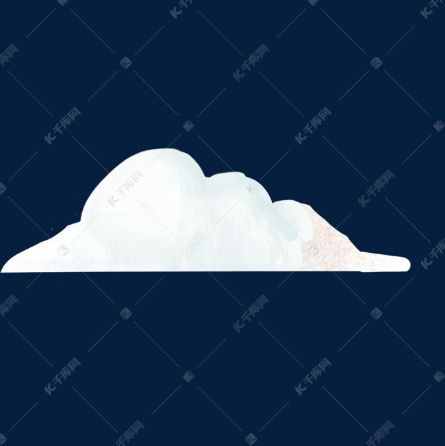 白色圆弧漂浮云朵元素素材图片免费下载-千库网