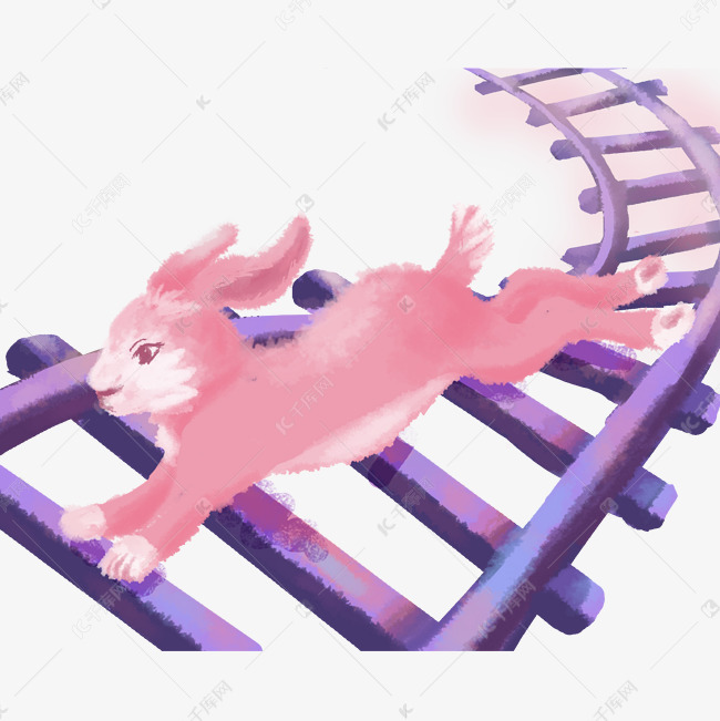一个小狗在天梯上素材图片免费下载-千库网